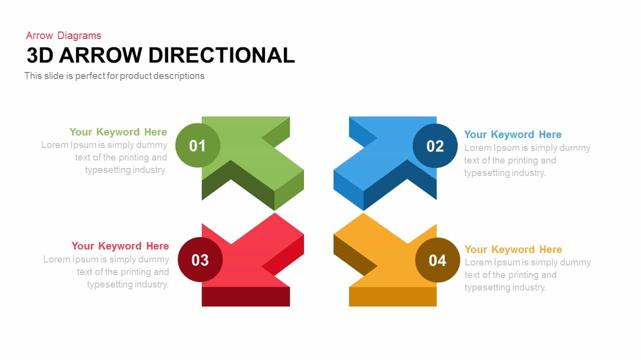 3D Directional Arrow PowerPoint Template & Keynote Slide - Slidebazaar 3D Directional Arrow PowerPoint Template & Keynote Slide - Slidebazaar