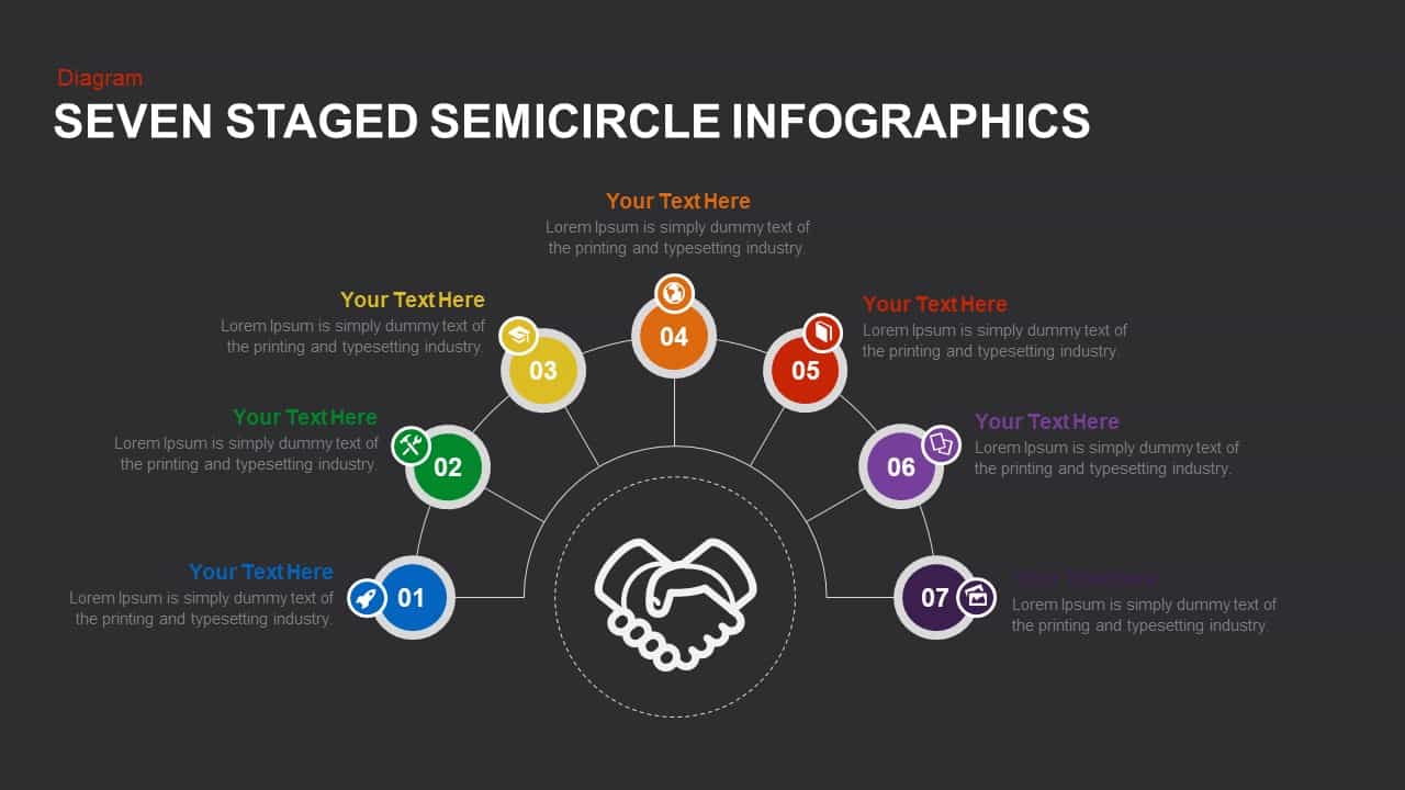Seven Staged Semicircle Infographics Powerpoint and Keynote template ... Seven Staged Semicircle Infographics Powerpoint and Keynote template ...